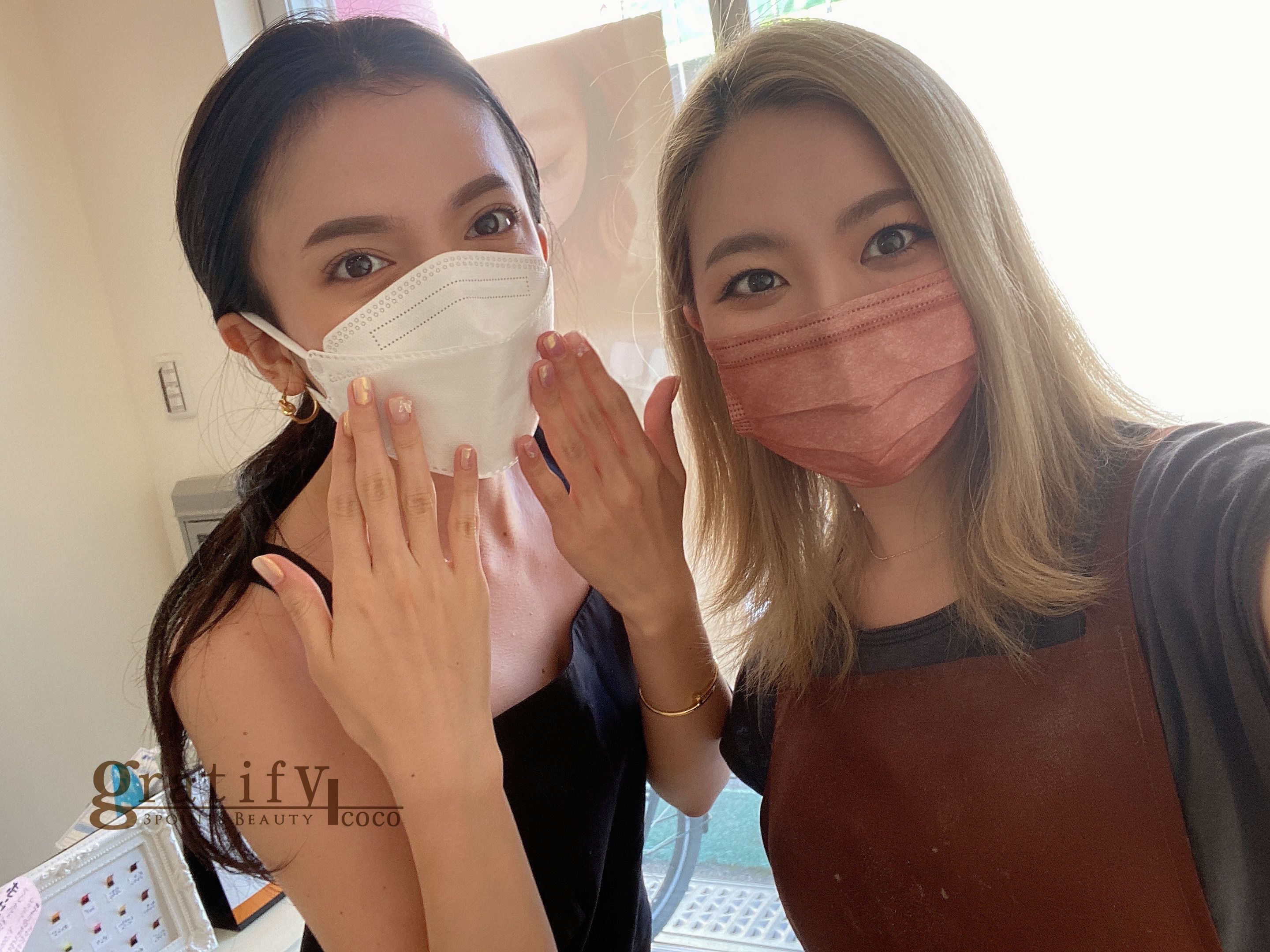 お友達と/gratify+coco/石橋ネイル