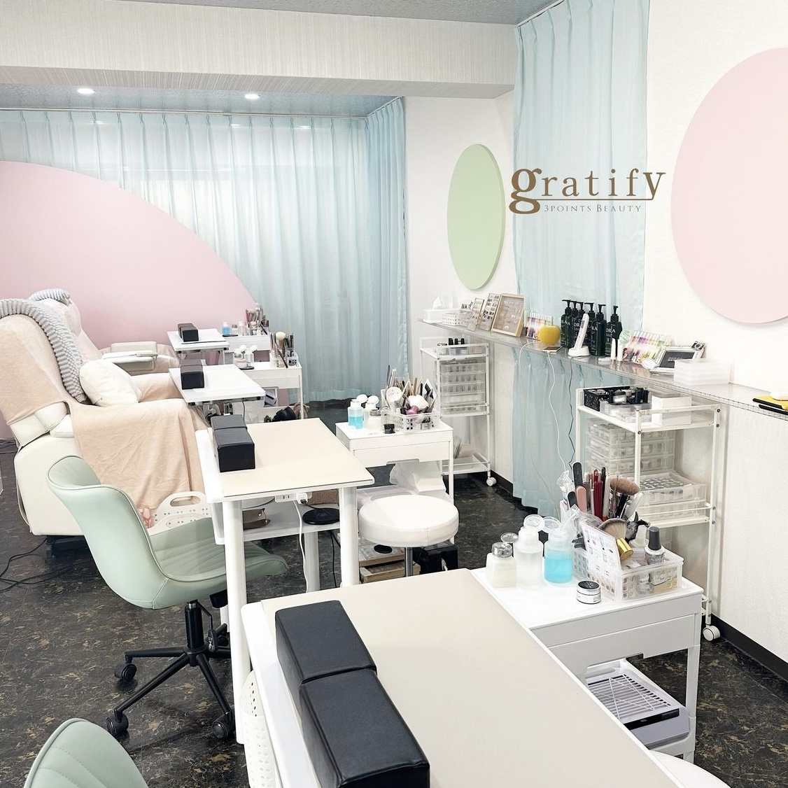 涼しげネイル*。/心斎橋ネイル/gratify本店